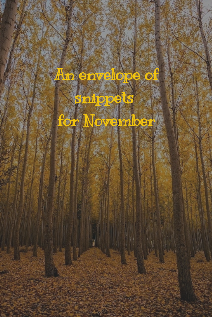 An envelope of snippets for November - Ink Drops | The UK's happiest ...